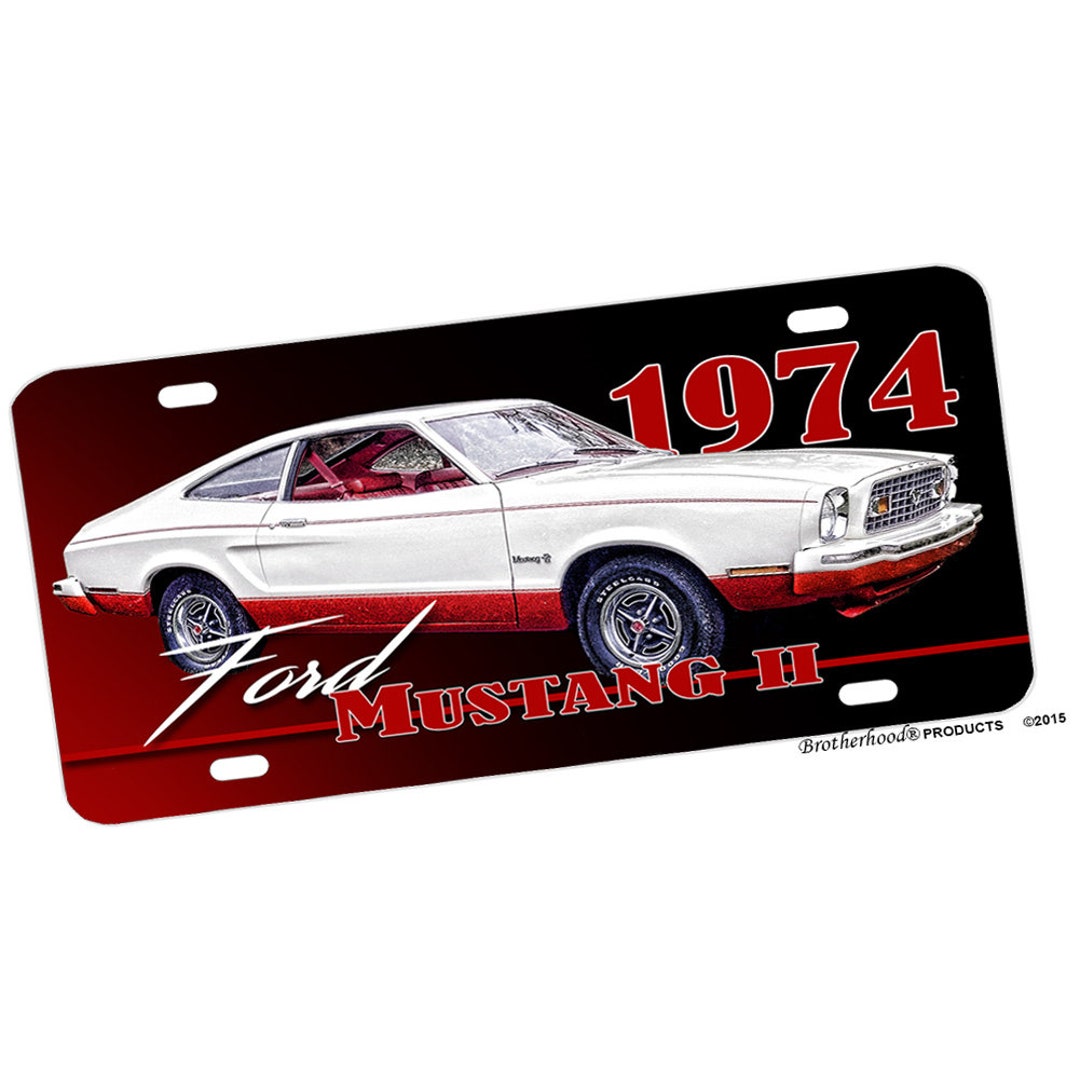 1974 Ford Mustang | Vanity License Plate | Vintage Car License Plate - Etsy