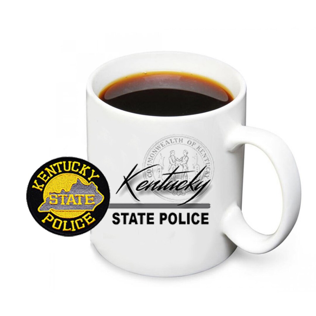 Thin Blue Line Kentucky State Trooper Coffee Mug | Police Officer Gift ...