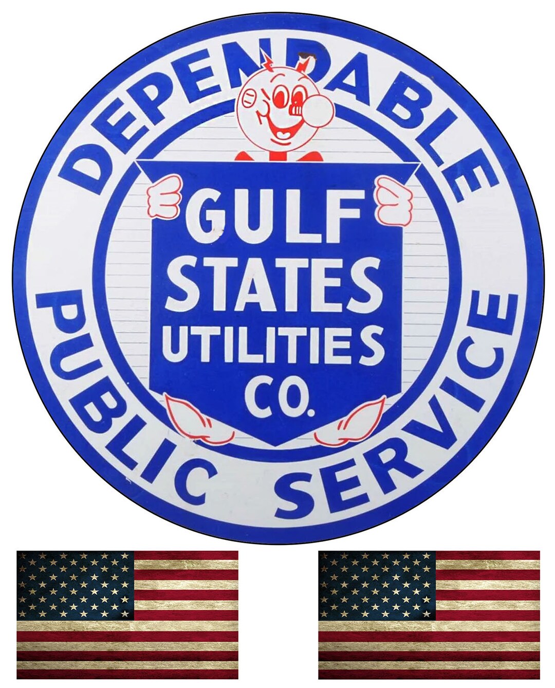 That Good Gulf Gasoline Old Garage Sign Metal Garage Vintage ...