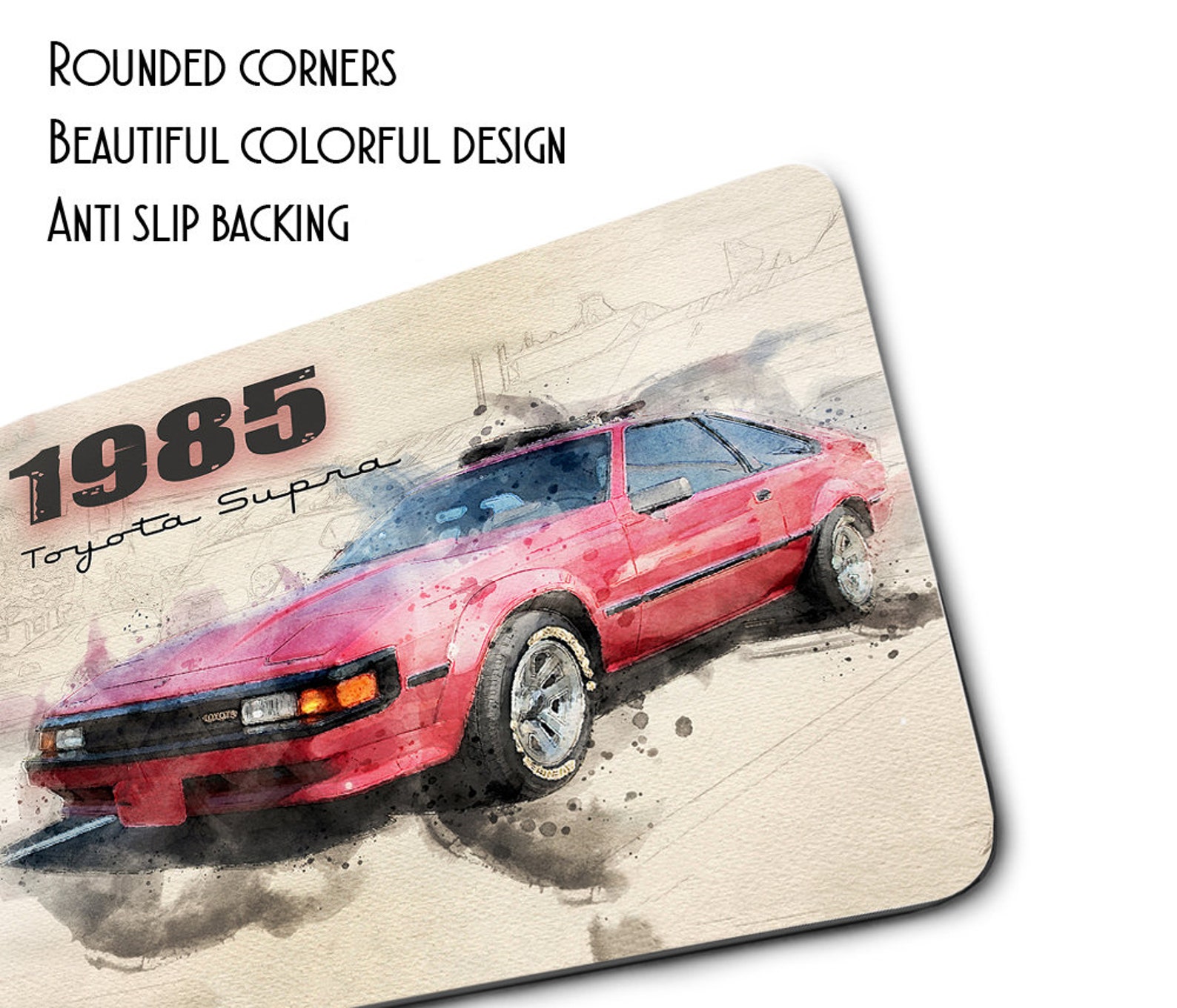 1985 Toyota Supra Car Cool Mouse Pad Gift Gaming Mouse Pad - Etsy