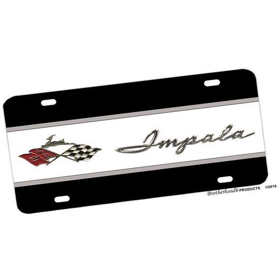 Chevrolet Impala Vanity License Plate Vintage Car License - Etsy