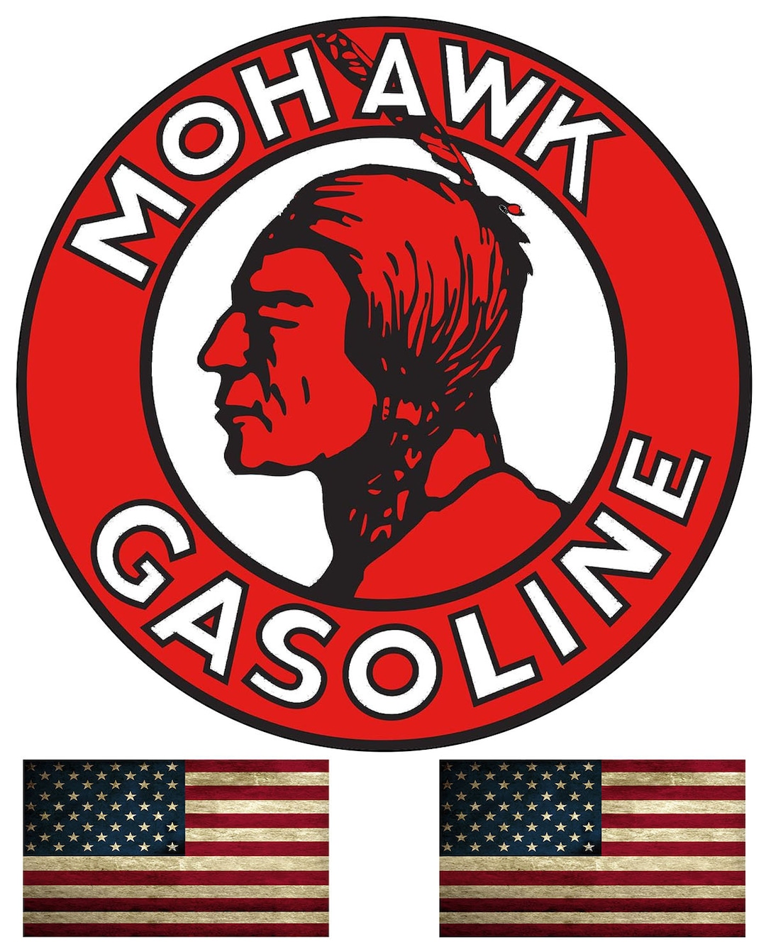 Mohawk Gasoline Old Garage Sign Metal Garage Vintage Reproduction 11.75 ...