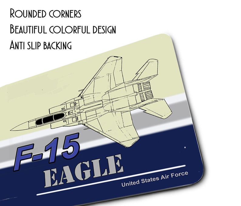 United States Air Force USAF F-15 Eagle Jet Cool Mouse Pad - Etsy