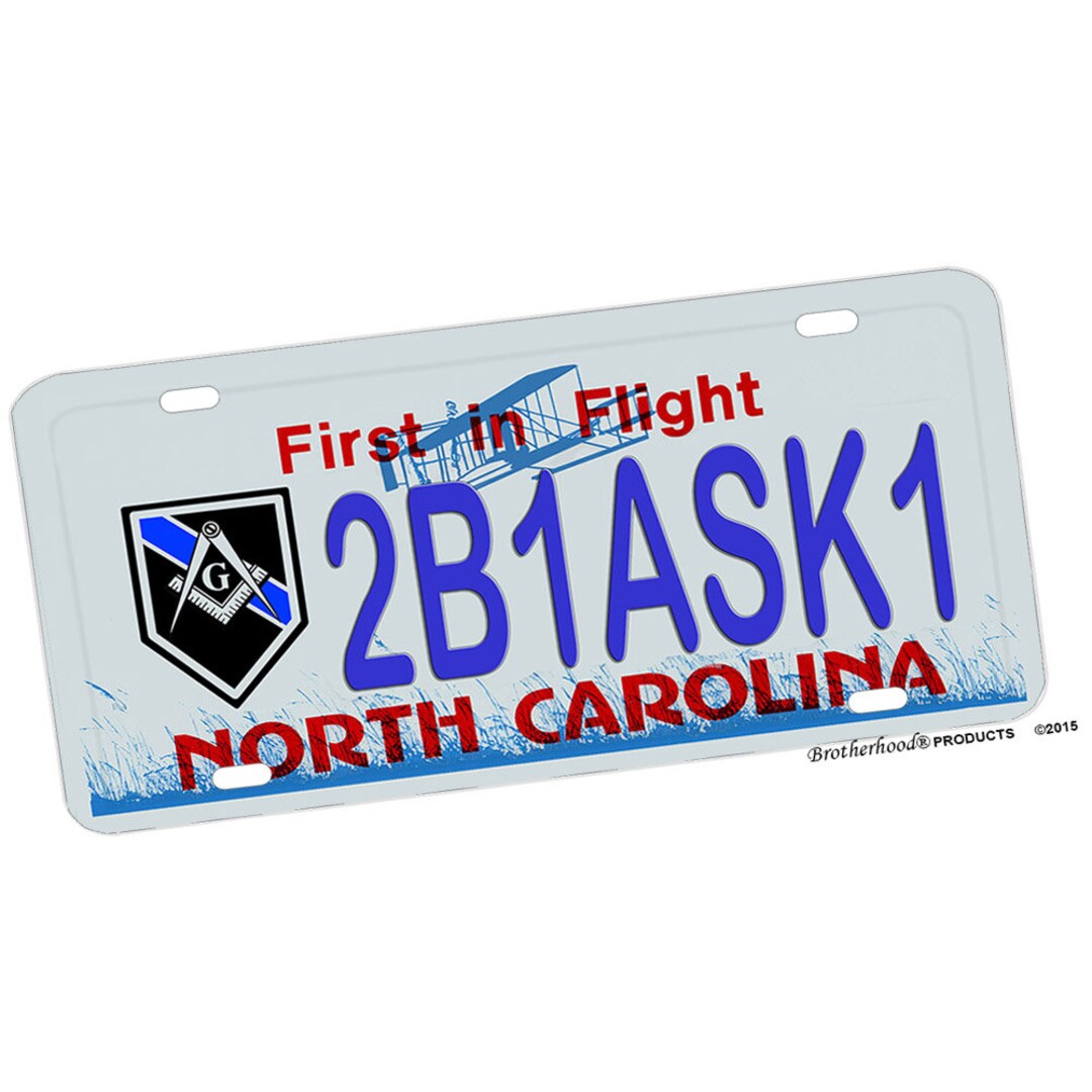 NC 2B1ASK1 With Thin Blue Line Tag Gift | Masonic Gifts |freemason ...