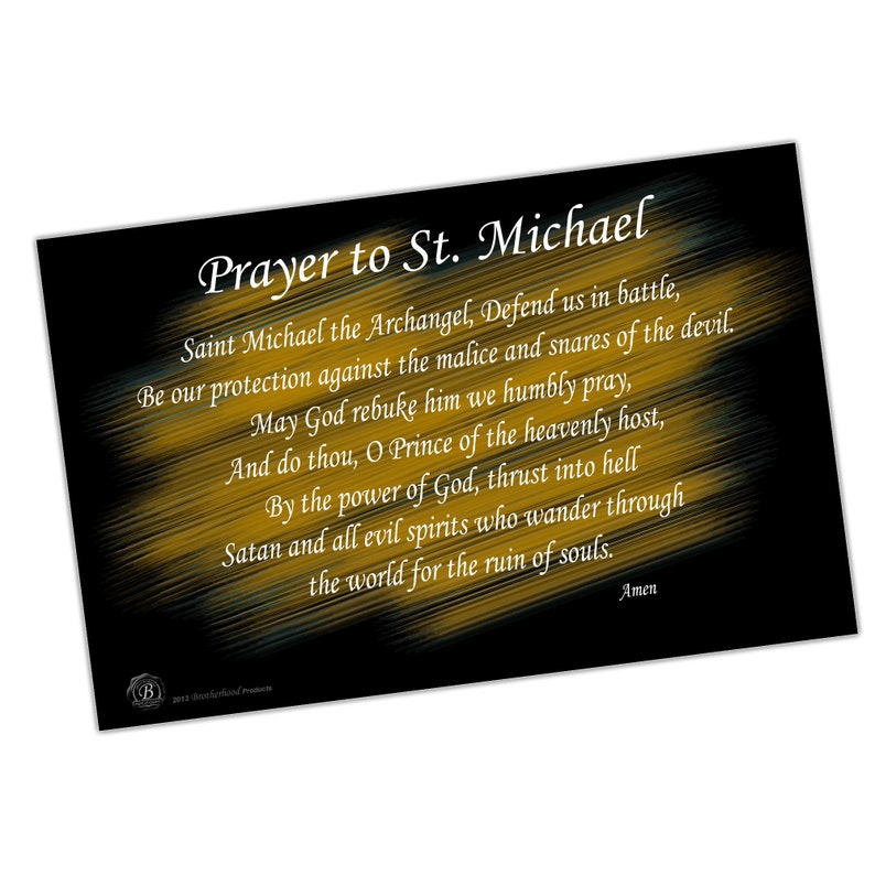 Prayer to Saint Michael Patron Saint of Law Enforcement Police Sheriff ...