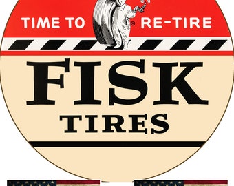 Fisk Tire Sign | Etsy