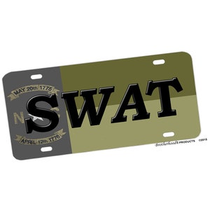 Swat License Plate - Etsy