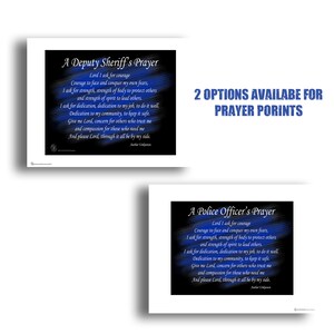 Thin Blue Line Police Chief Memo Pad Holder Padfolio Police Prayer ...