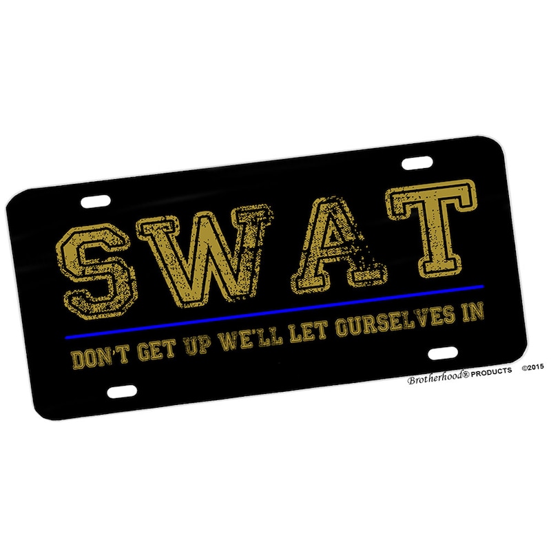 Swat License Plate - Etsy