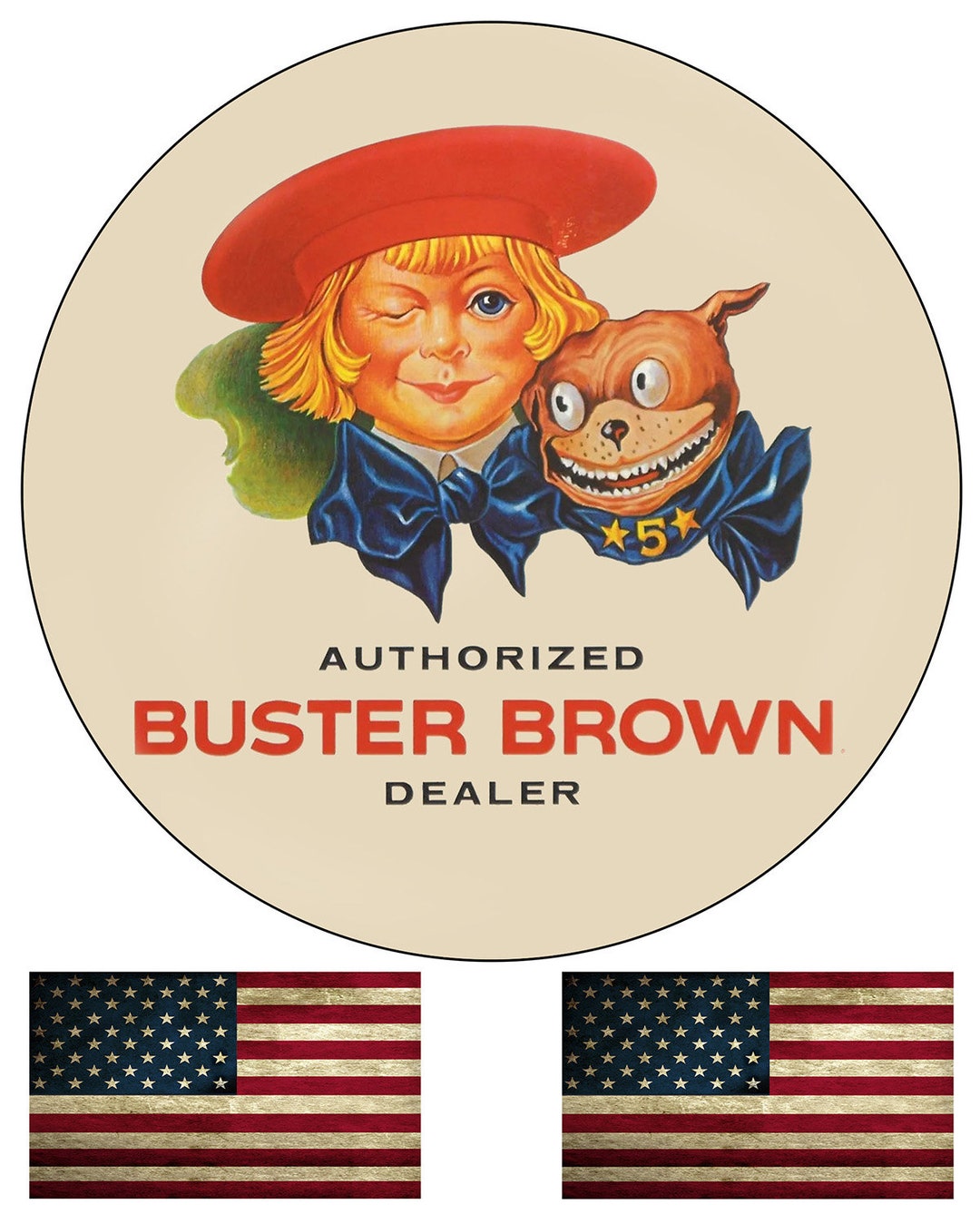 Vintage Buster Brown Ad Old Garage Sign Metal Garage Vintage ...