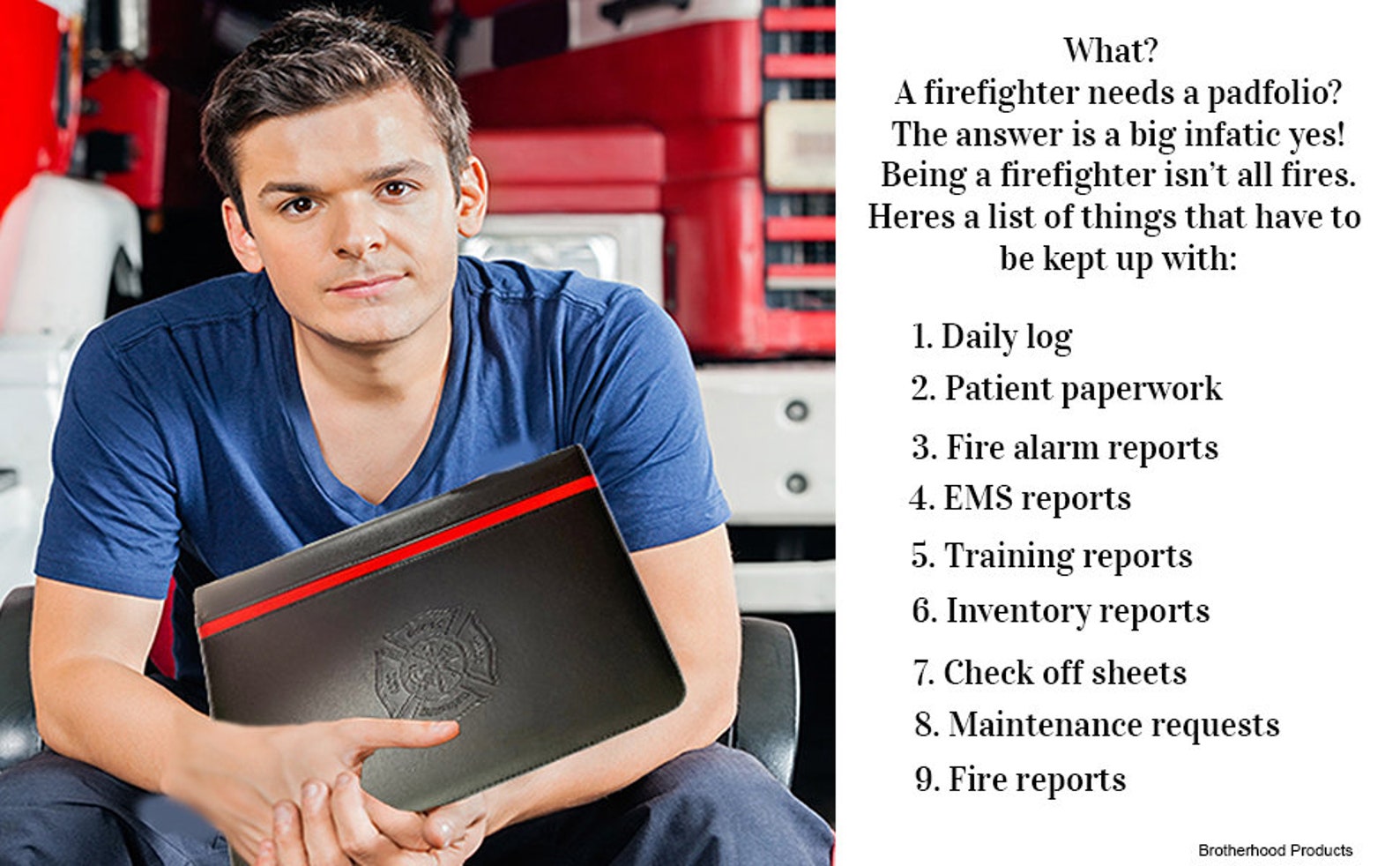 Firefighter Padfolio | Maltese Cross, Thin Red Line, Gift - Etsy