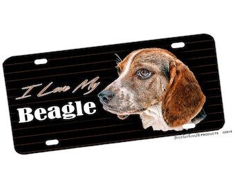 Beagle License Plate - Etsy