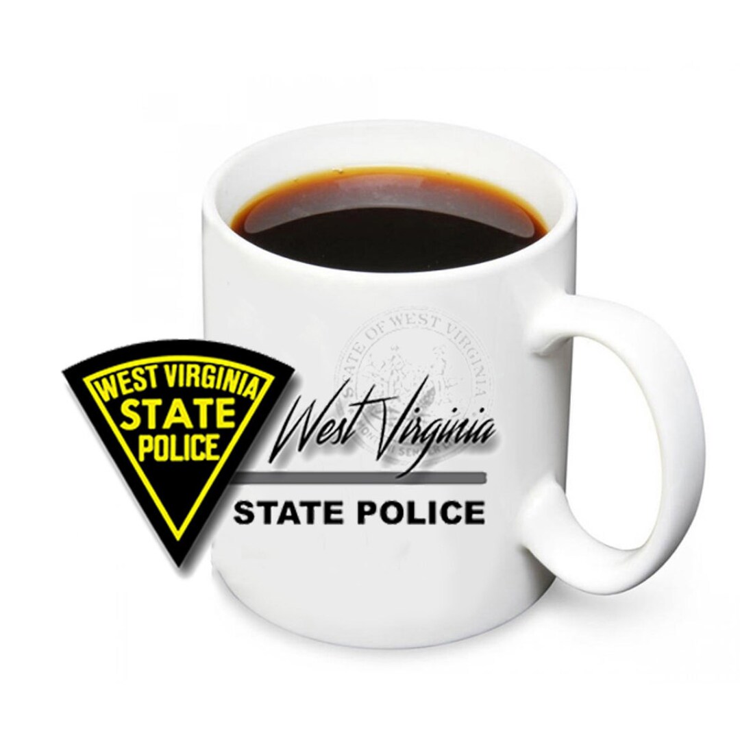 Thin Blue Line West Virginia Police State Trooper Coffee Mug Etsy