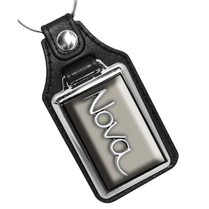 1969 Compatible With Chevrolet Nova Emblem Design Tuxedo Black Keychain ...