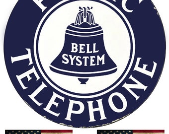 Bell Telephone Sign - Etsy