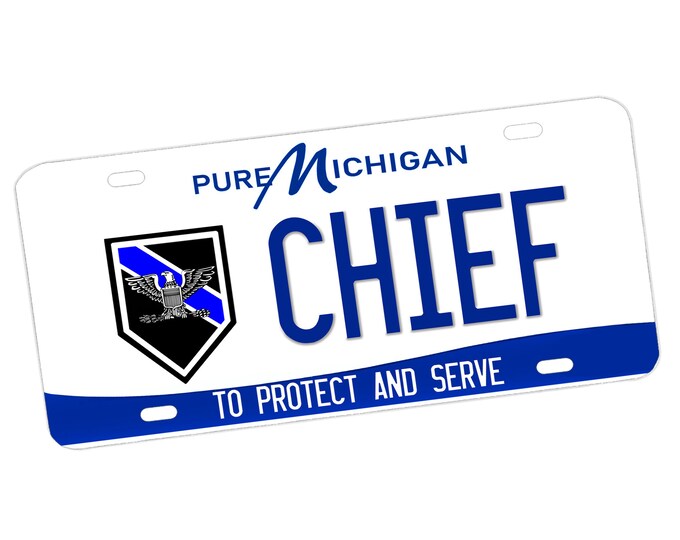 Thin Blue Line Retired Deputy Sheriff Novelty Car Tag License Plate LEO ...