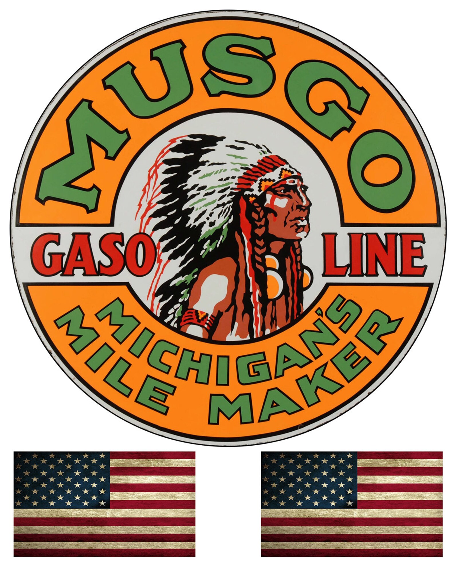Musgo Motor Oil Gasoline Garage Sign Metal Garage Vintage - Etsy