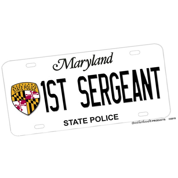 Police Sergeant License Plate - Etsy
