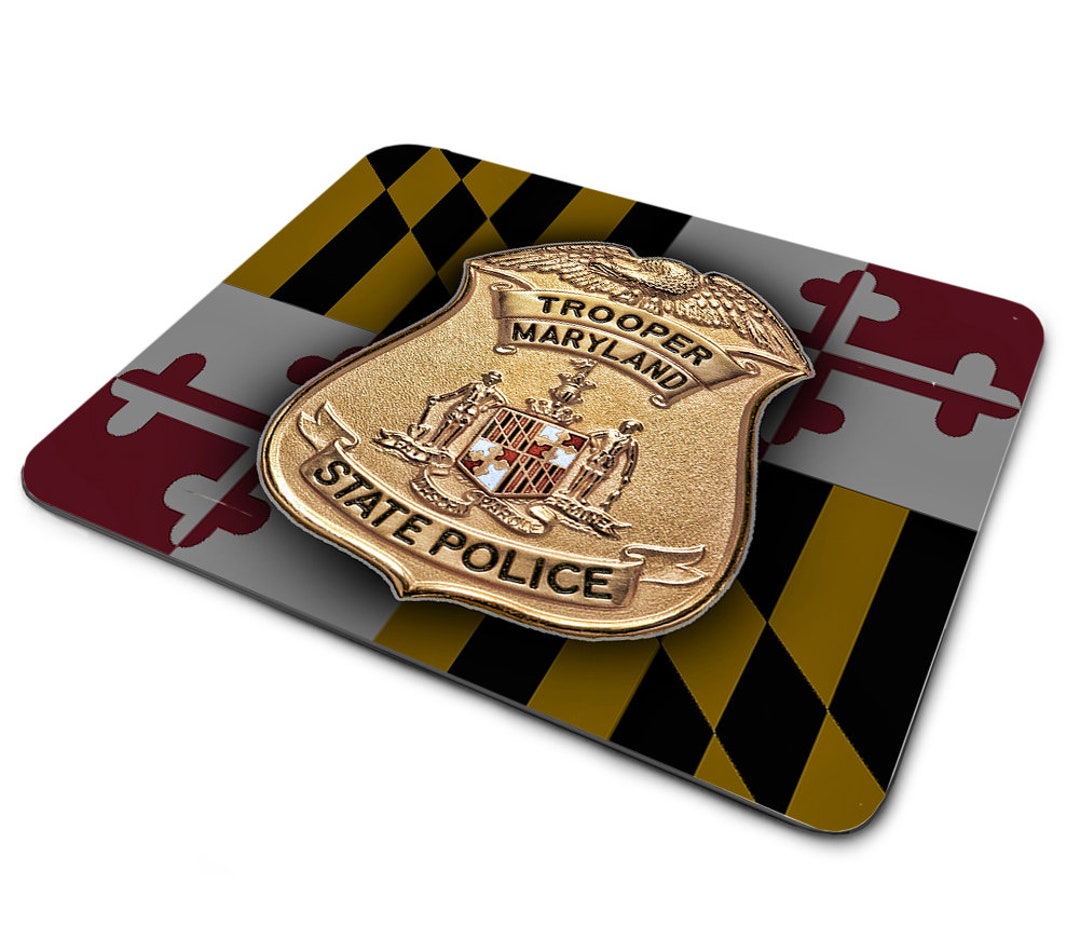 Maryland State Police Mousepad | Law Enforcement Support Gift - Etsy
