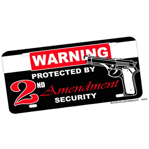 2nd Amendment License Plate - Etsy