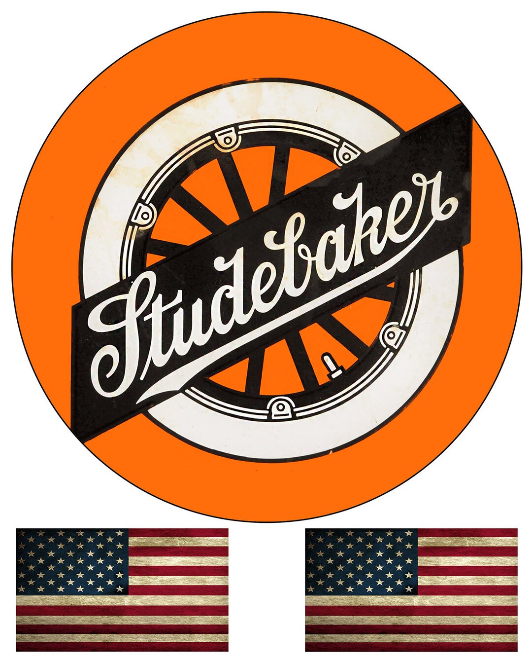 Authorized Studebaker Service Advertisement Old Vintage Round Garage ...