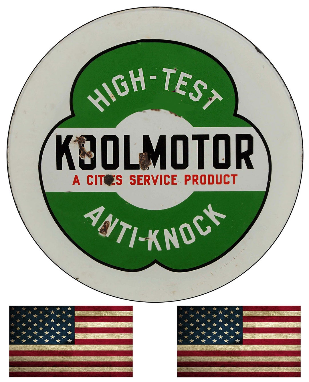 Koolmotor Anti Knock High Test Vintage Sign Garage Sign Metal Garage ...