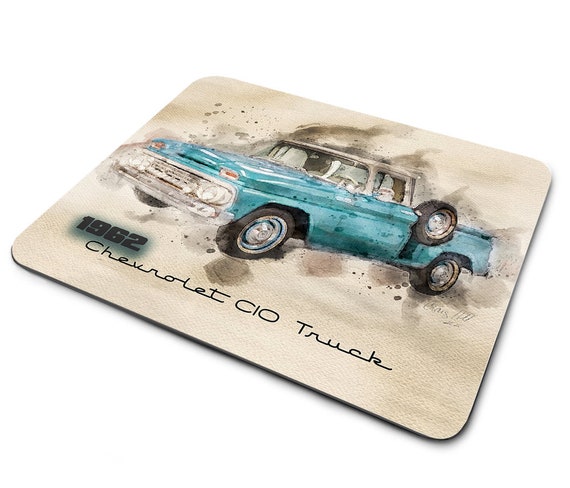1962 Chevy C10 Cool Mouse Pad thin Rubber Backed Artsy Mouse - Etsy