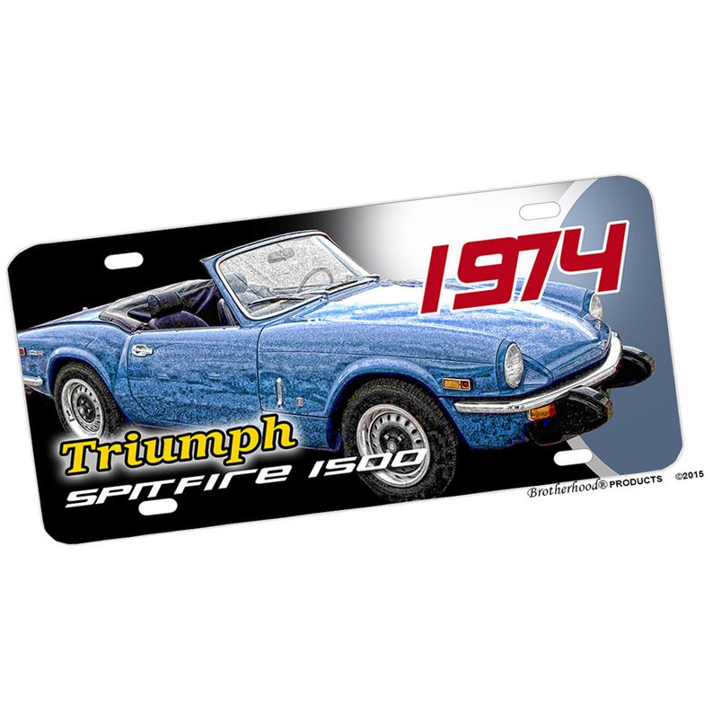 1974 Triumph Spitfire 1700 Vintage Car License Plates - Etsy