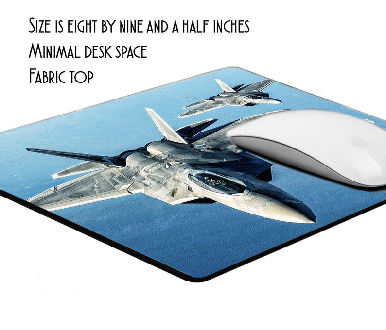 United States Air Force USAF F22 Raptor Jet Cool Mouse Pad | Etsy