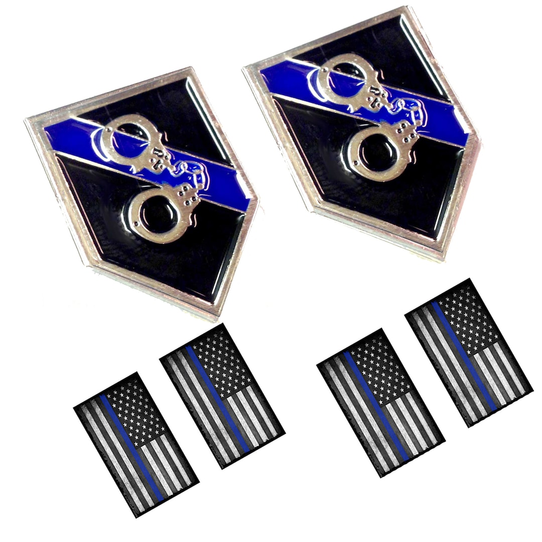 Thin Blue Line Handcuff Pin| Police Handcuff Pin | Police Officer Gift ...