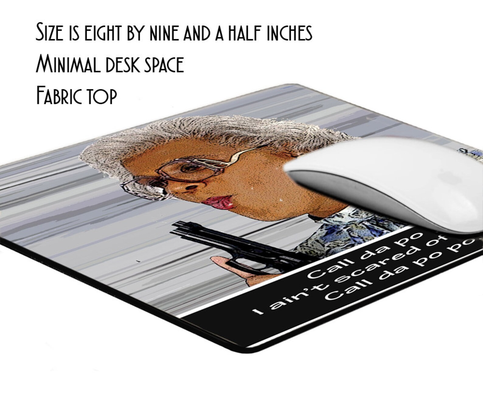 Madea 'call Da Po Po' Mouse Pad | Artistic Gaming Desk Decor - Etsy