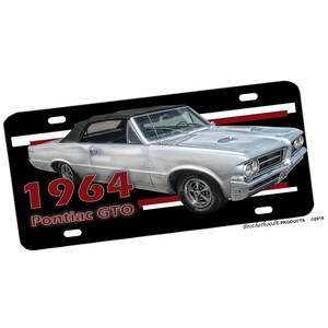 Pontiac GTO 1964 Vintage Car License Plates Sports Car License Plate ...