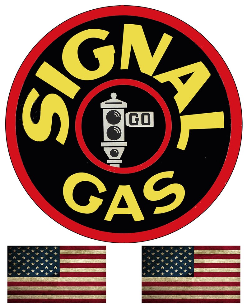 Signal Gas Old Garage Sign Metal Garage Vintage Reproduction - Etsy Canada