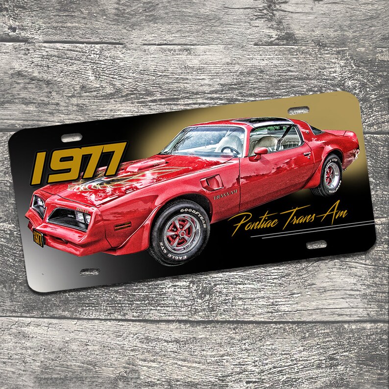 1977 PONTIAC TRANS AM Vintage Car License Plates Sports Car - Etsy