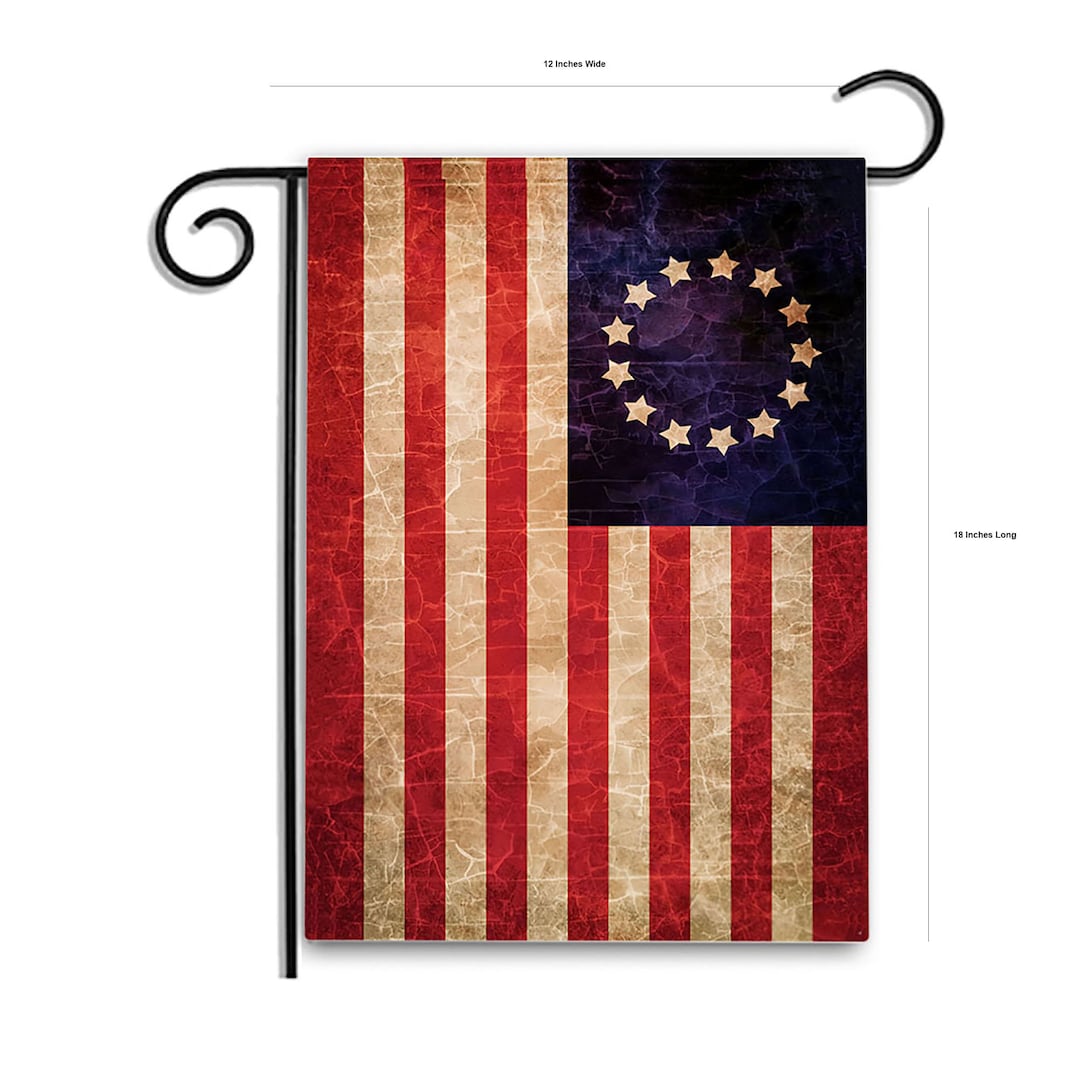 Betsy Ross American Flag Distressed Apartment Garden Flag 12 X 18 - Etsy