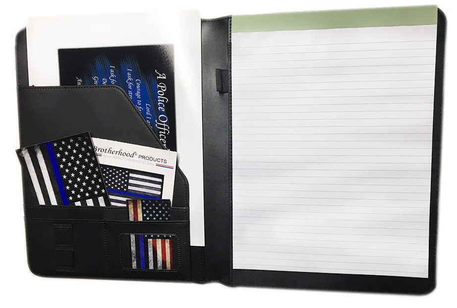 Thin Blue Line Police Padfolio Notebook Holder Portfolio With - Etsy