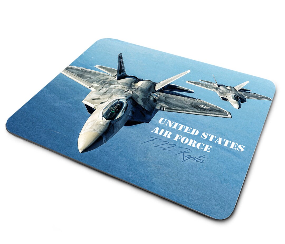 United States Air Force USAF F22 Raptor Jet Cool Mouse Pad | Military ...