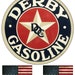 Derby Gasoline Old Vintage Round Garage Sign Metal Garage Vintage ...