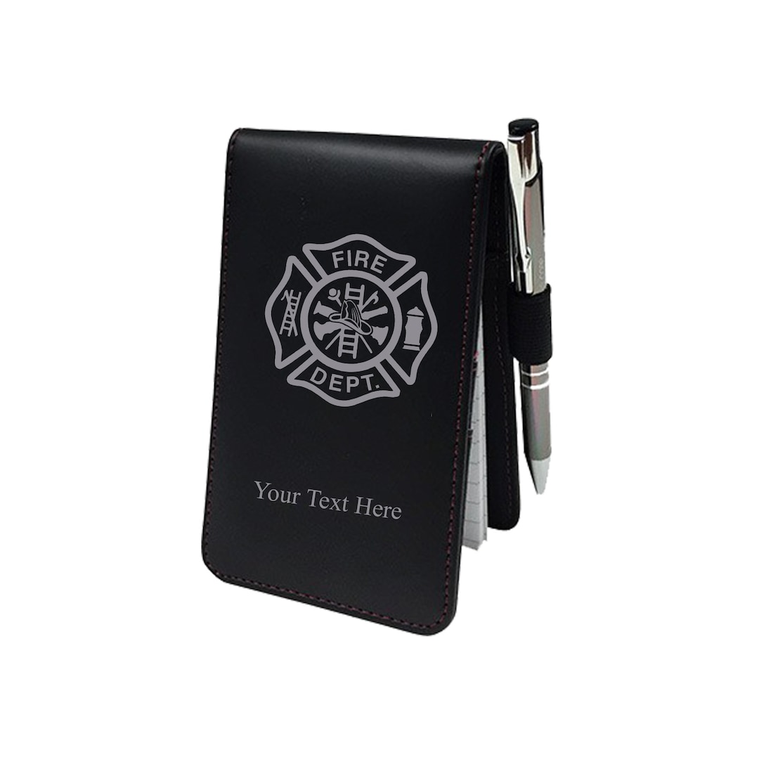 Personalized Firefighter First Responder Notepad With Pen, Custom Name ...