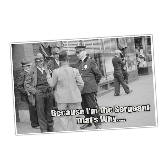 I Am The Police Poster