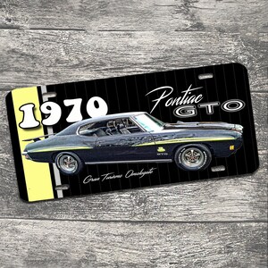 1970 Pontiac GTO | Vintage Car License Plates | Sports Car License ...