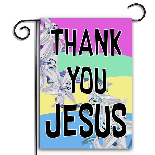 Garden Flags Thank You Jesus - Etsy