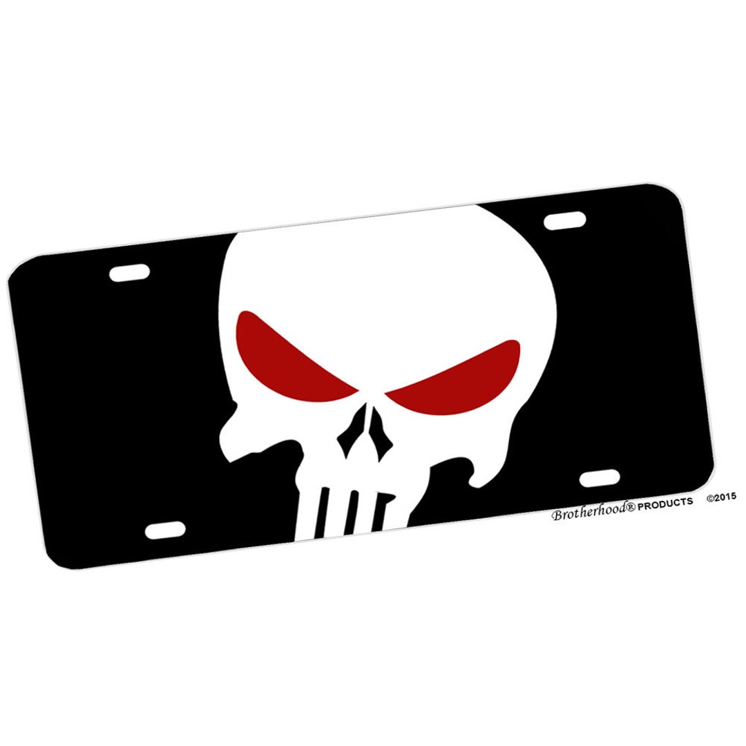 Punisher License Plate Vanity License Plate Law Enforcement - Etsy