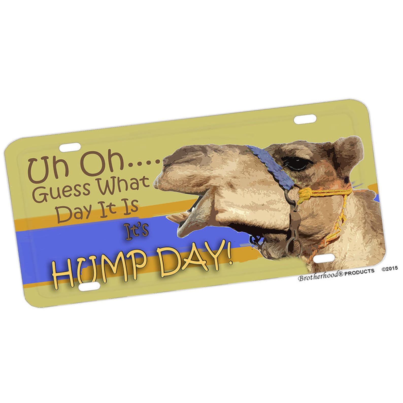 Hump Day Vanity License Plate Tag Gift / Hump Day Camel Gift / | Etsy