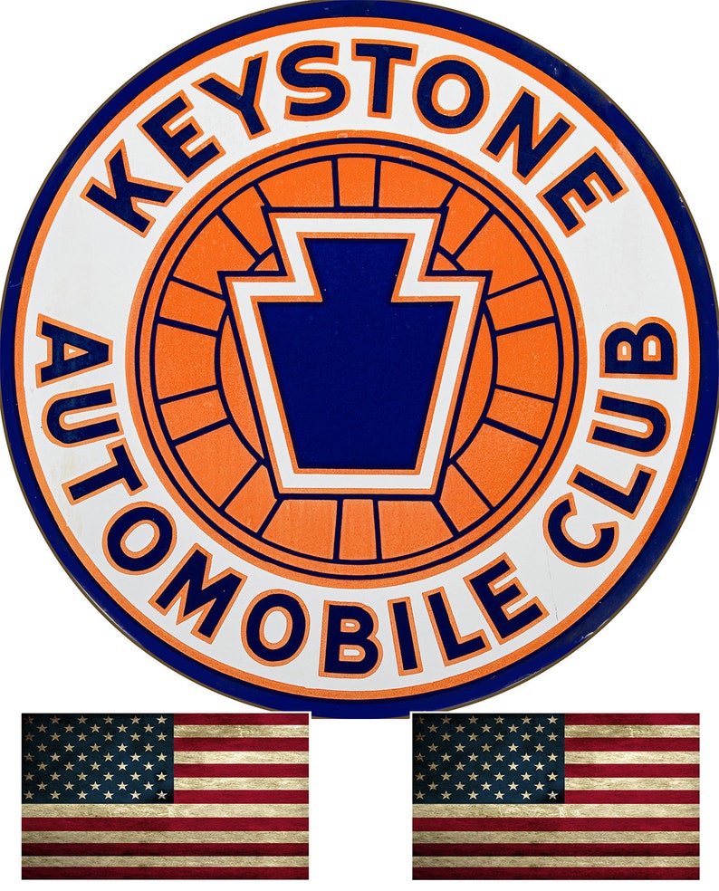 Keystone Automobile Club Advertisement Old Vintage Round - Etsy