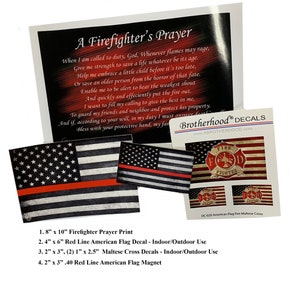 Firefighter Padfolio | Maltese Cross, Thin Red Line, Gift - Etsy