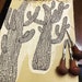 Saguaro Cactus, Cactus Sunrise, Arizona Art, Linocut Nature, Desert ...