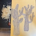 Saguaro Cactus, Cactus Sunrise, Arizona Art, Linocut Nature, Desert ...