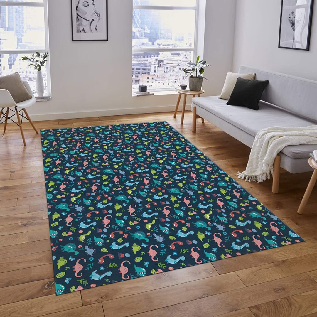 Dino Days Indoor Outdoor Area Rug, Dino, Paleontologist, Dino Lover ...