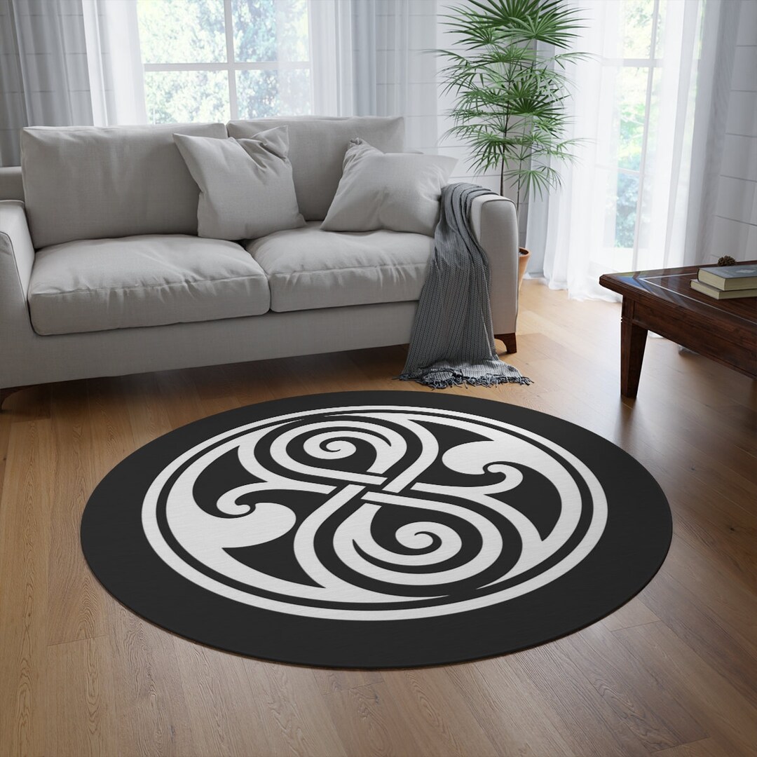 Seal of Rassilon Round Rug, TARDIS, TARDIS Rug Decor, Doctor Who ...